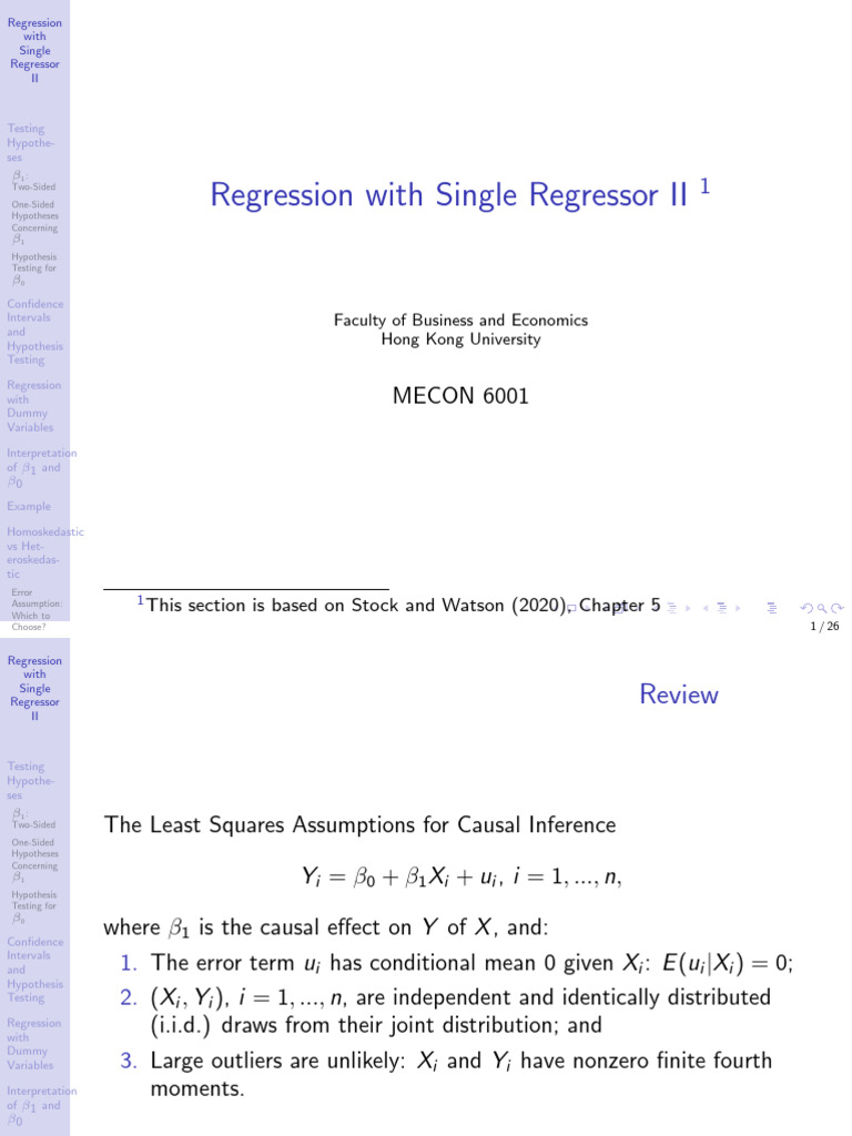 6001 - 04 - Single Regressor II | PDF