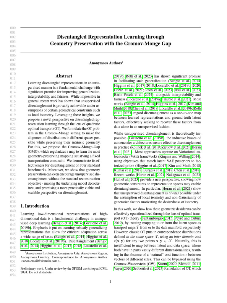 Disentangled Representation Learning Through Geometry Preservation | PDF