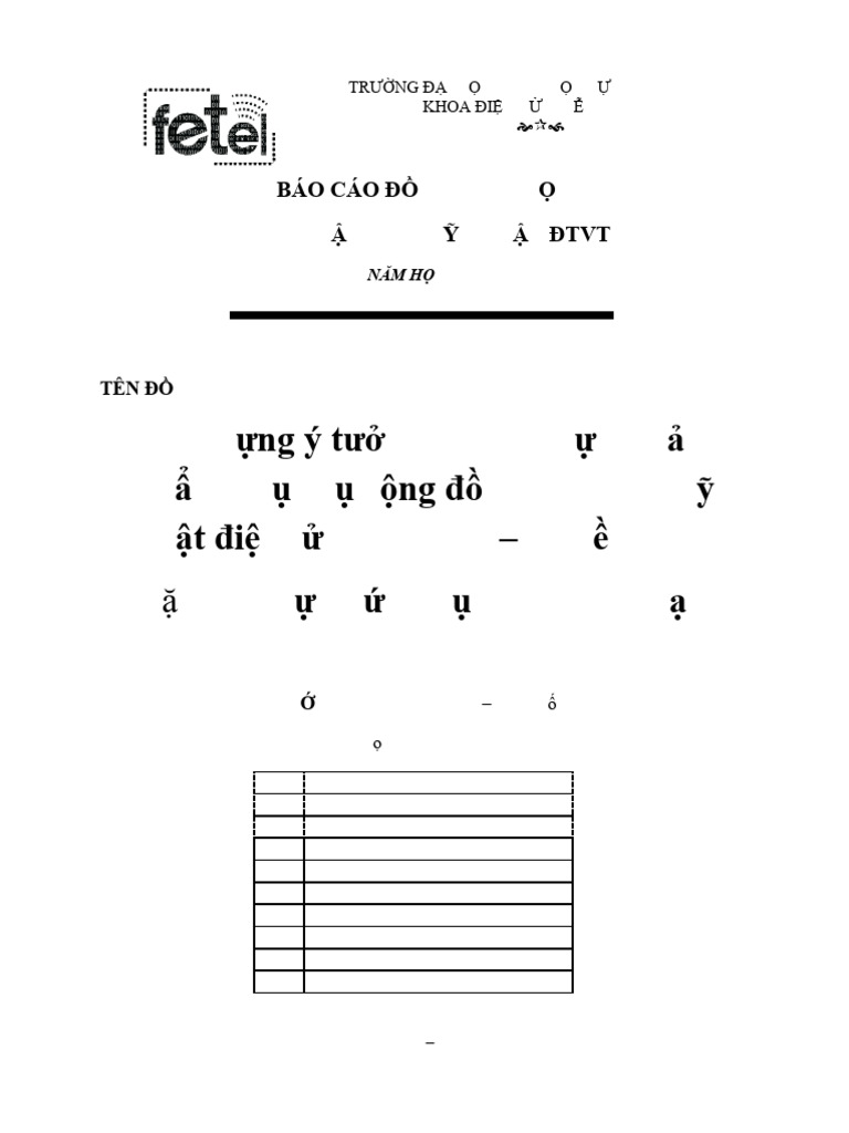Nhap Mon Ky Thuat Dien Tu Vien Thong Mau Bao Cao Do An Mon Nhap Mon Ky Thuat DTVT ...