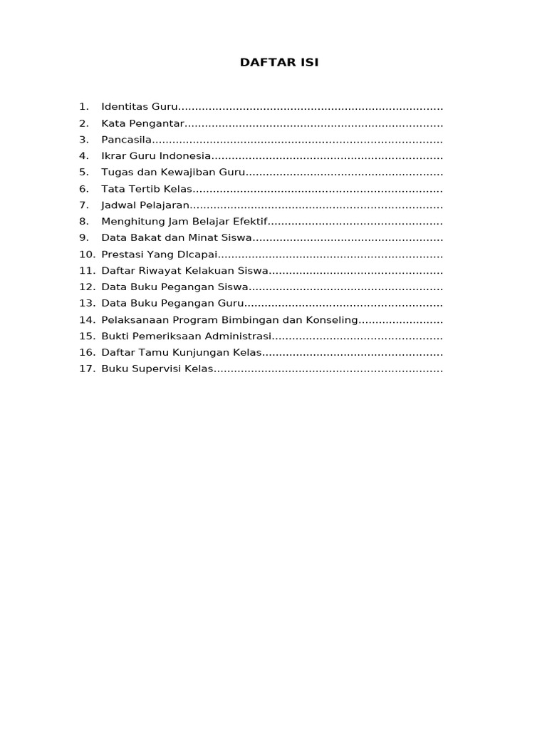DAFTAR ISI-Lembar Pengesahan | PDF