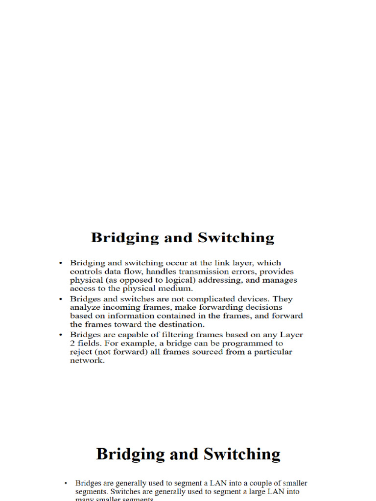 M4 Switches and Bridge | PDF