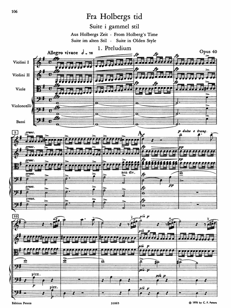 Grieg總 (第一樂章) | PDF