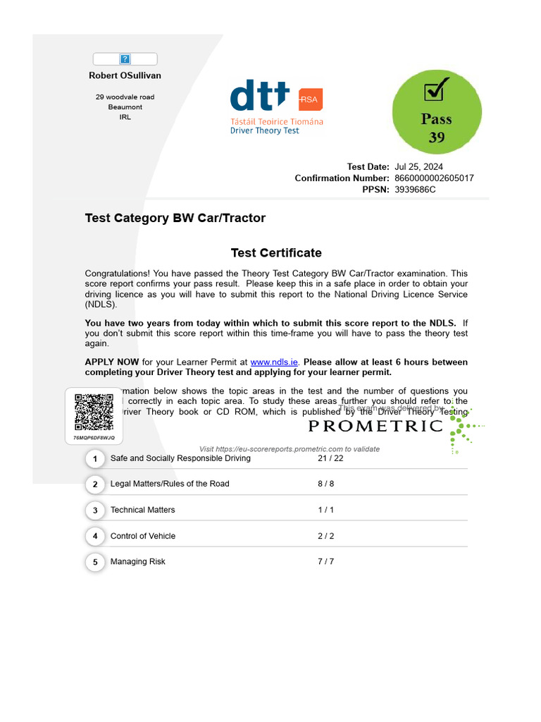 Prometric - Report View | PDF