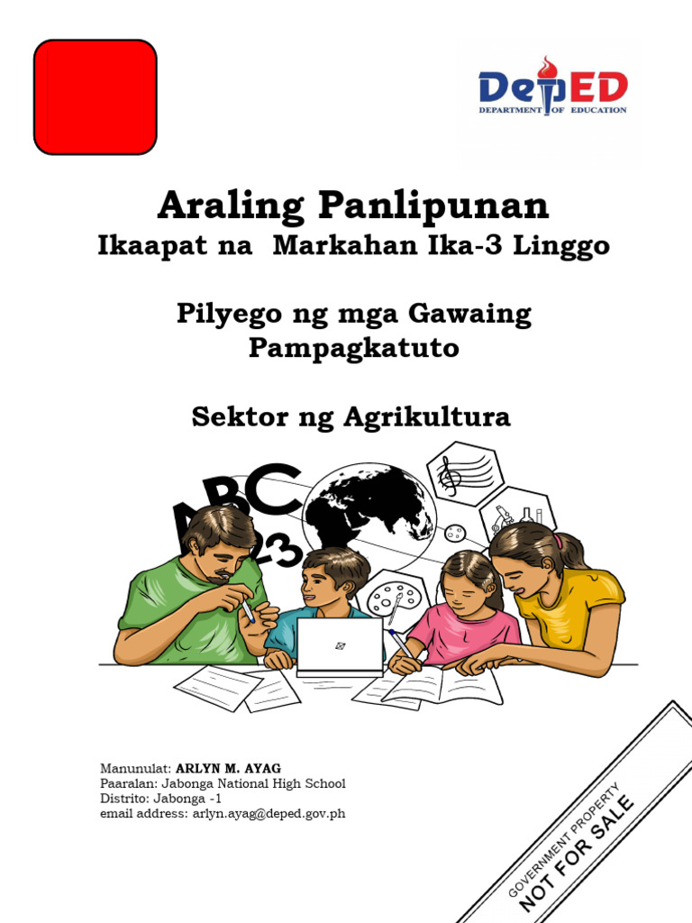 Q4 - AP9 - Week 3 - Sektor NG Agrikultura | PDF