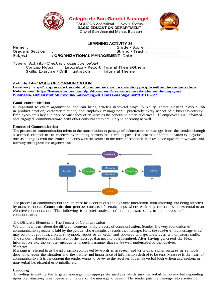 LAS 26 ORG. MNGT | PDF LAS 26 ORG. MNGT | PDF
