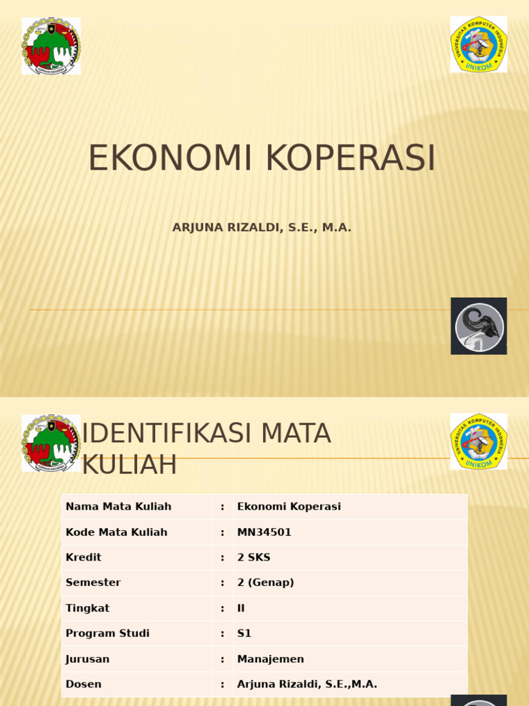 Ekonomi Koperasi - Introduction | PDF