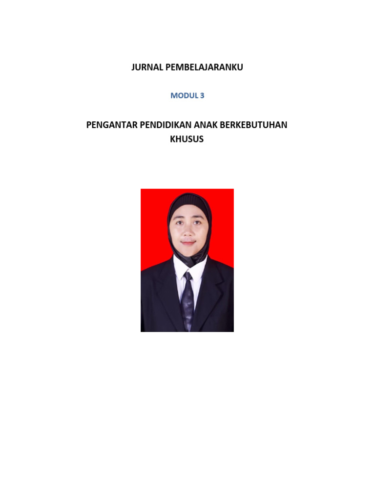 Jurnal Modul 3 Pendidikan Abk | PDF