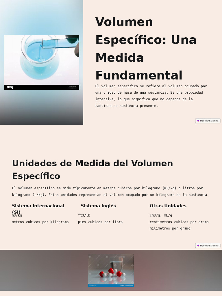 Volumen Especifico Una Medida Fundamental | PDF