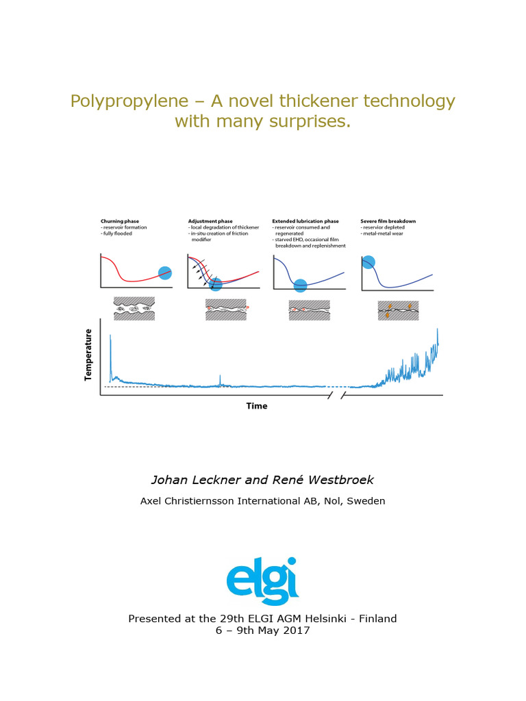 Polypropylene - A Novel Thickener Technology PAPER | PDF