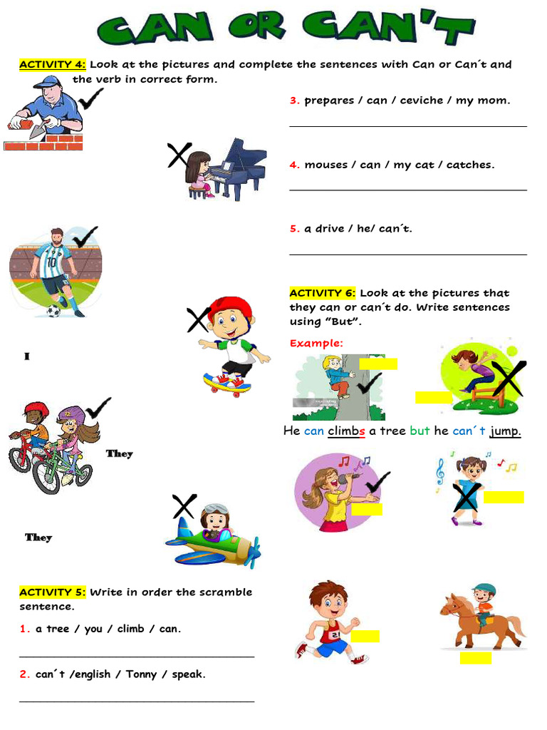 ACTIVITY 4, 5, 6 Can Can T 1-10-24 | PDF