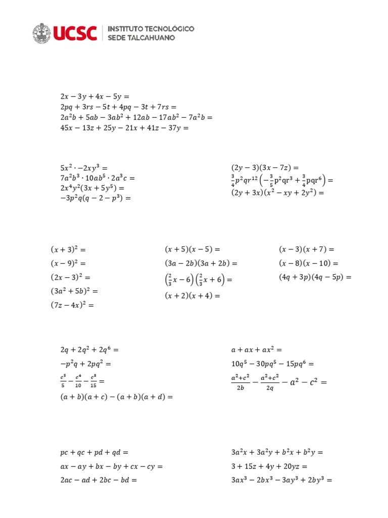 G6 Algebra I | PDF | Algebra | Mathematics