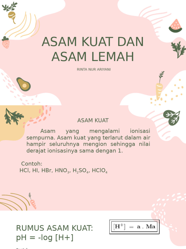 Asam Kuat Dan Asam Lemah | PDF