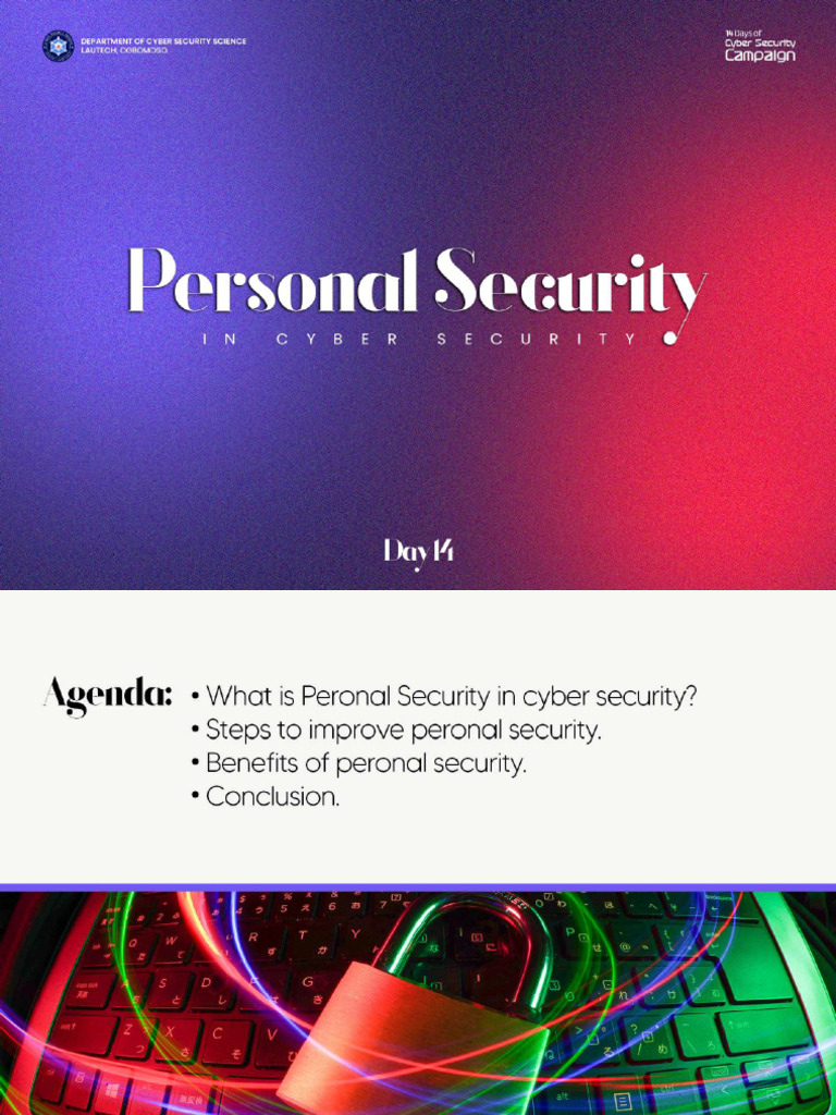PERSONAL SECURITY Day 14 | PDF