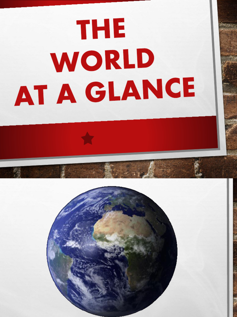 Lesson 1 - Our World at A Glance | PDF