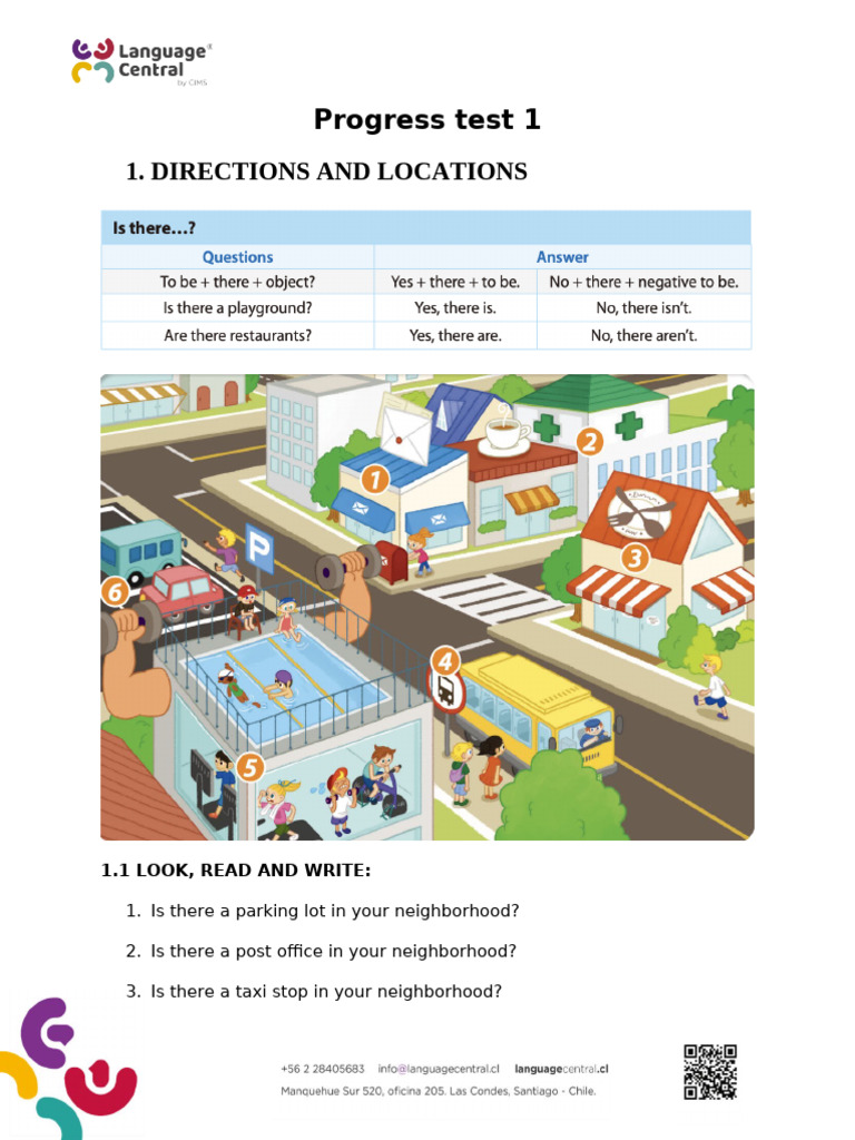 Progress Test 1 | PDF