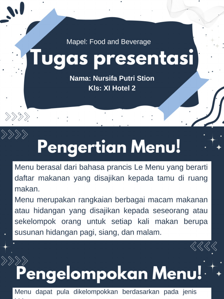 Nursyifa - Pengetahuan Menu | PDF