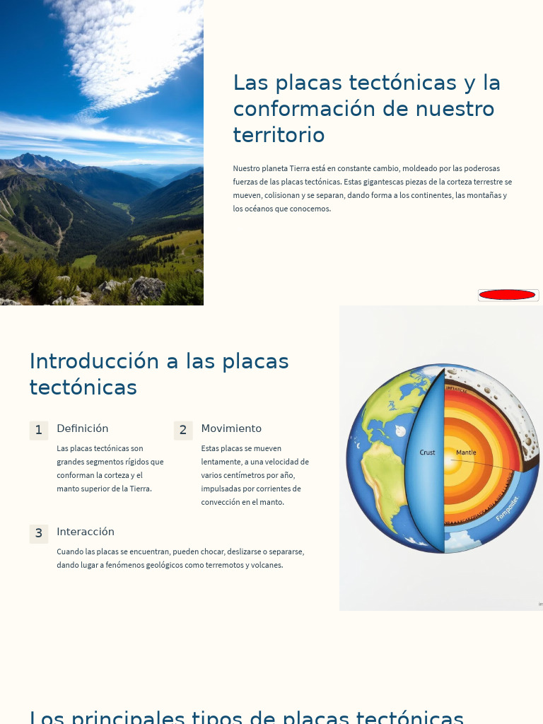 Las Placas Tectonicas y La Conformacion de Nuestro Territorio | PDF ...