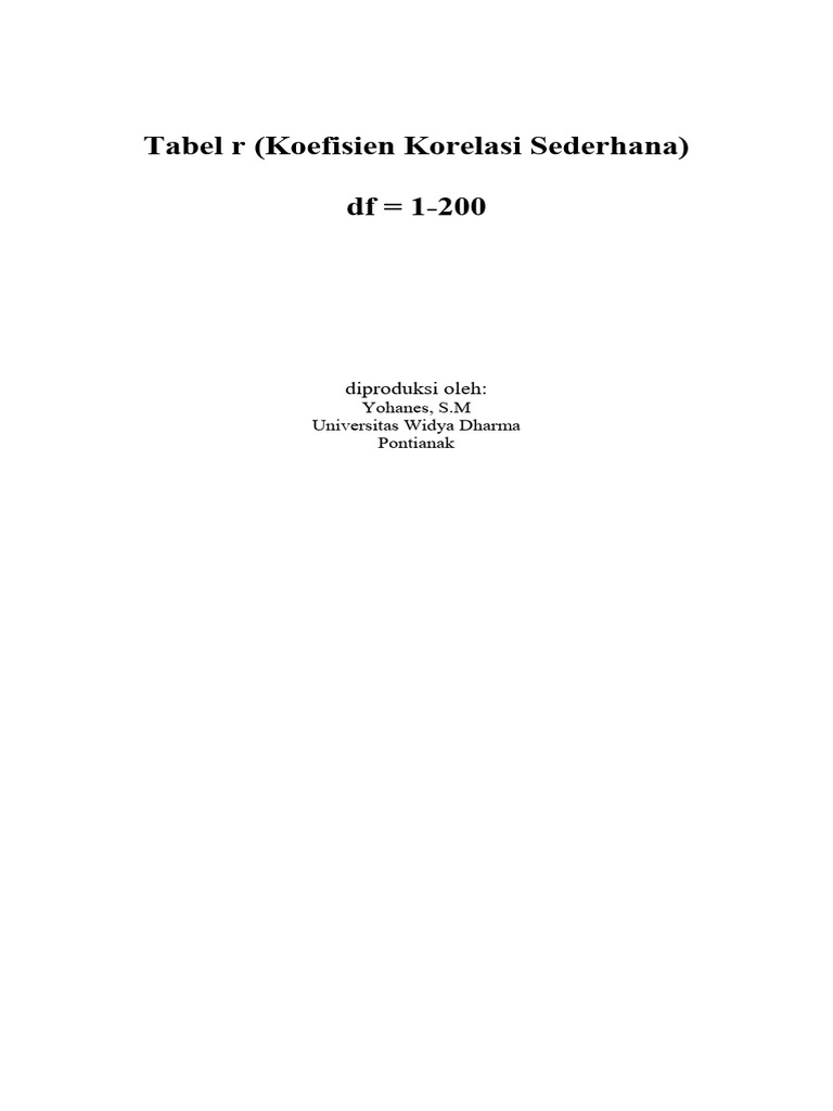 tabel_r | PDF