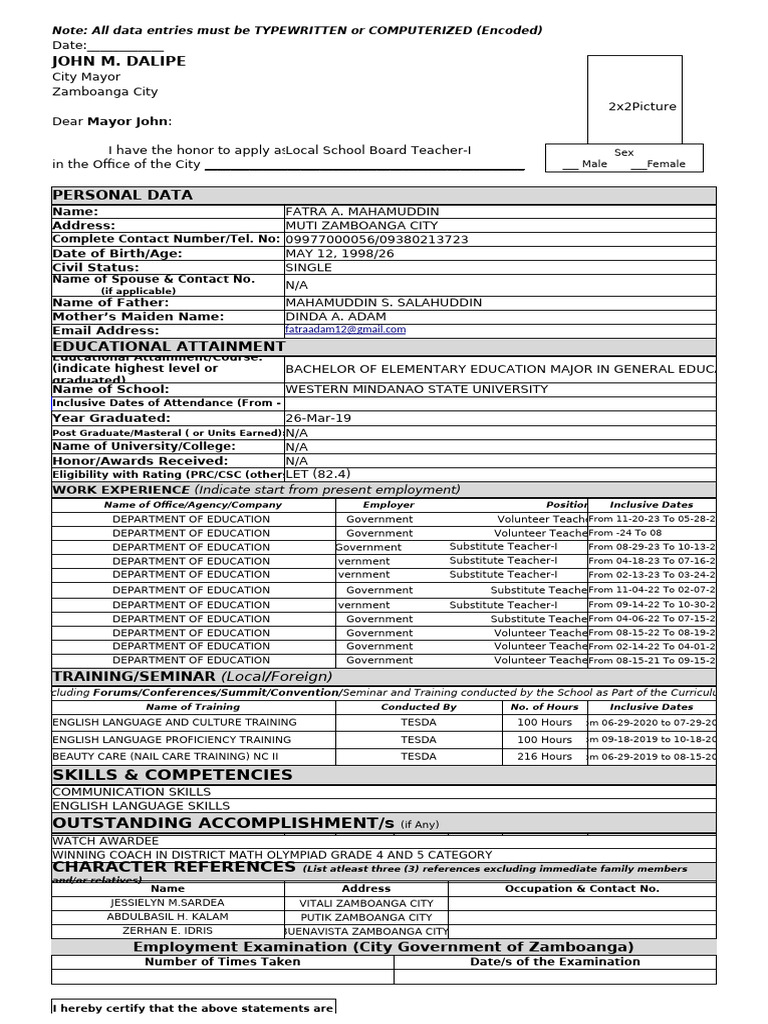 New-Application-Form | PDF