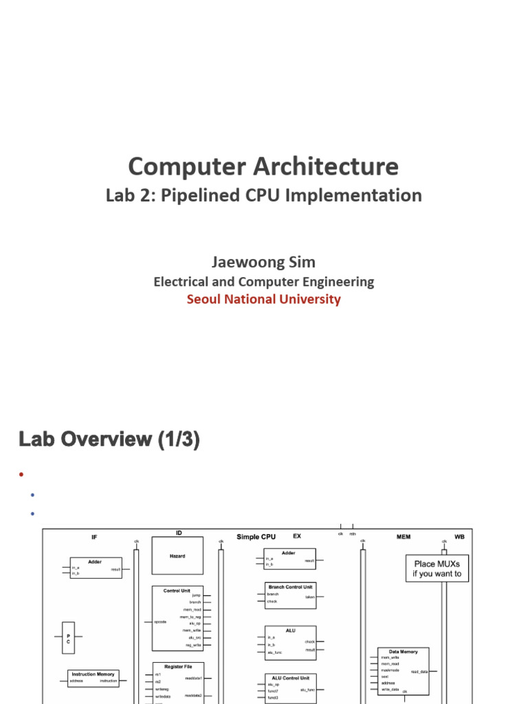 Lab2-Pipelined-CPU | PDF