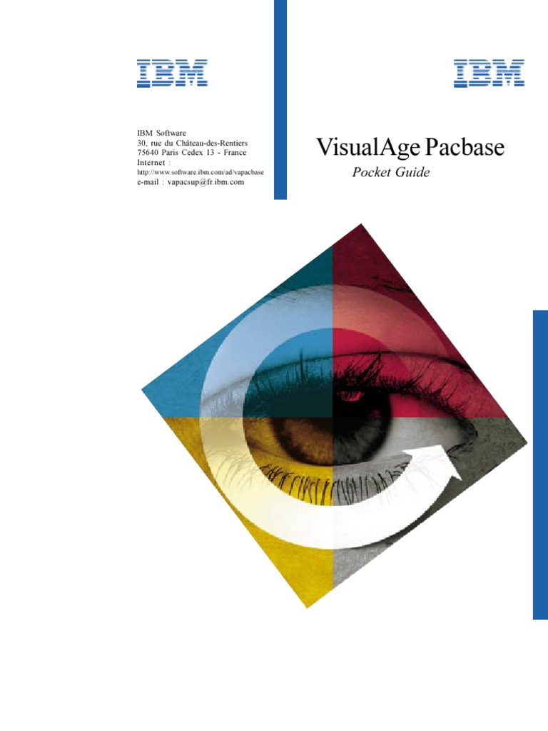 VisualAge Pacbase Pocket Guide | Menu (Computing) | Library (Computing)