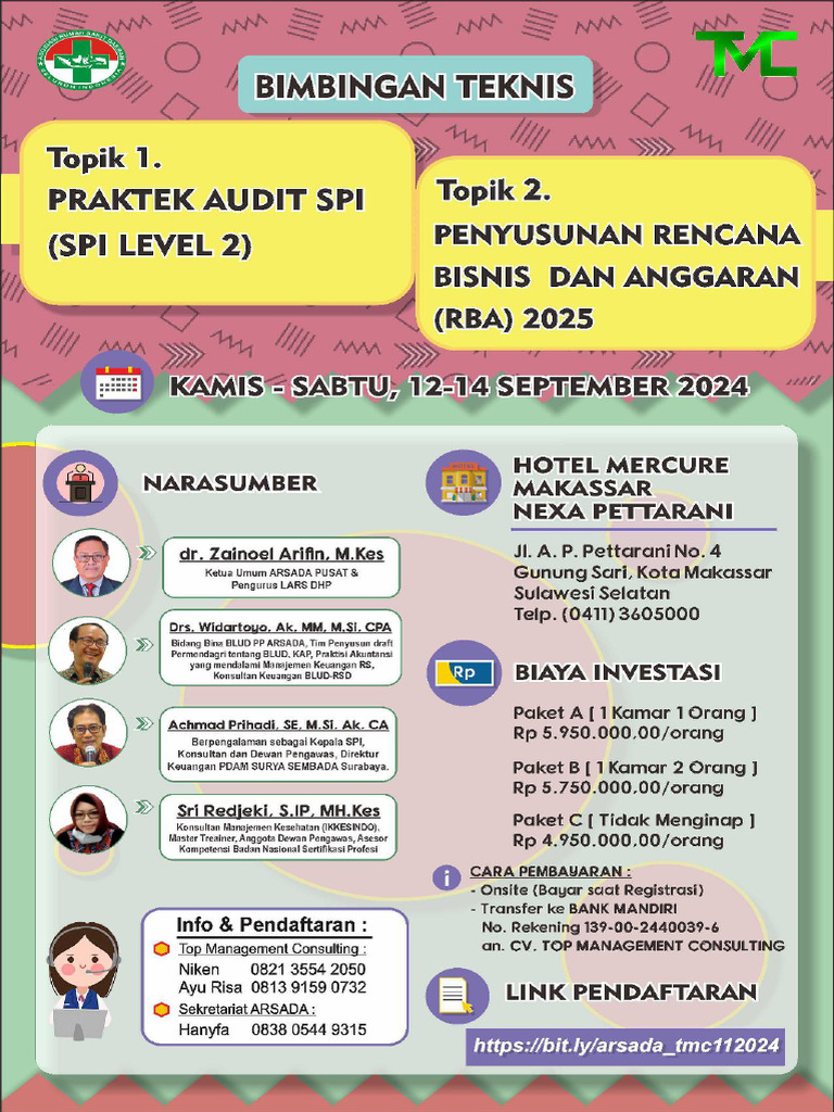 UNDANGAN & TOR 12-14 SEPT 2024_SPI LEVEL 2 & RBA_MKS | PDF