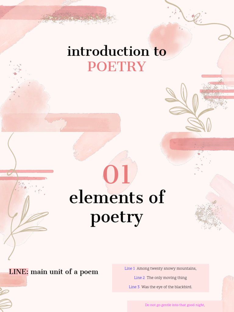 Intro to Poetry PPT Mr. Ernie Moreno.pptx | PDF