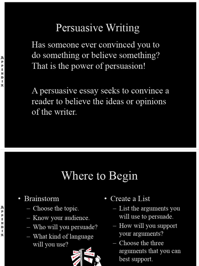 9th Grade Persuasive Writing | PDF