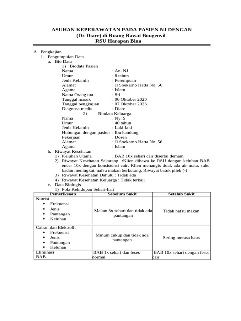 Askep Pemeriksaan Fisik Proses | PDF