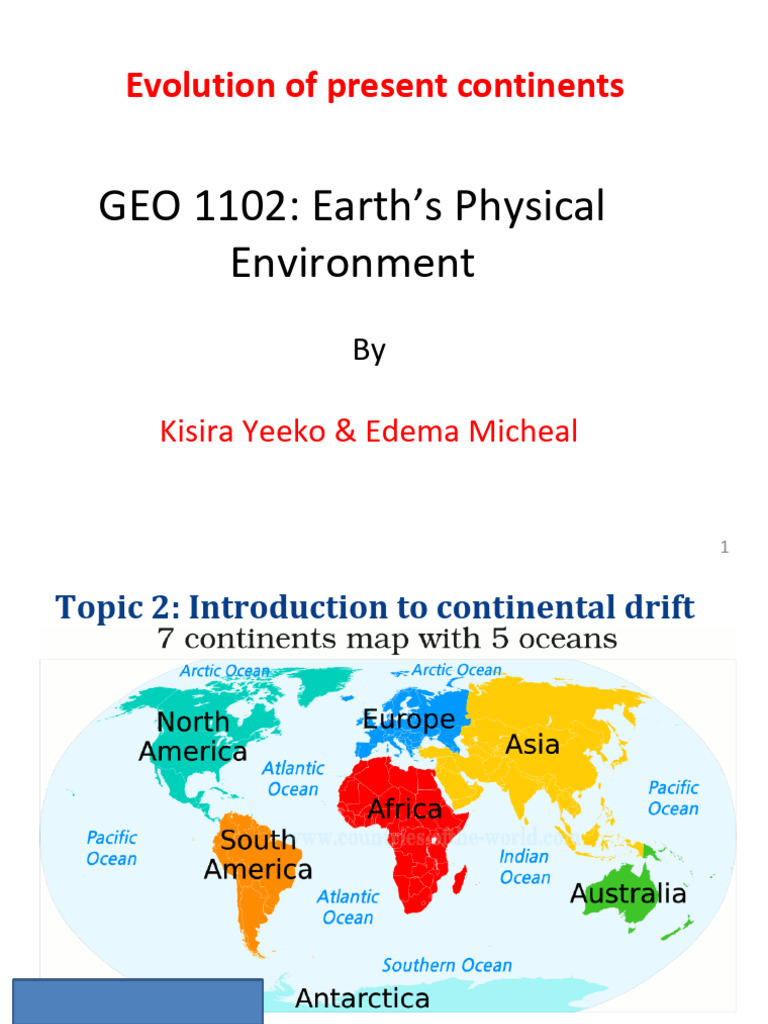 Continental Evolutions 2023 | PDF | Plate Tectonics | Continent