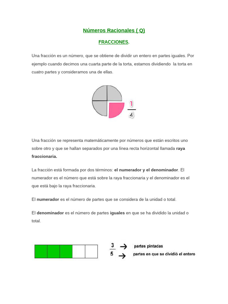 Numeros Racionales | PDF | Números | Métodos y materiales de enseñanza