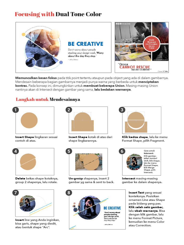 Tutorial PPT - Merge Shape with Circle | PDF