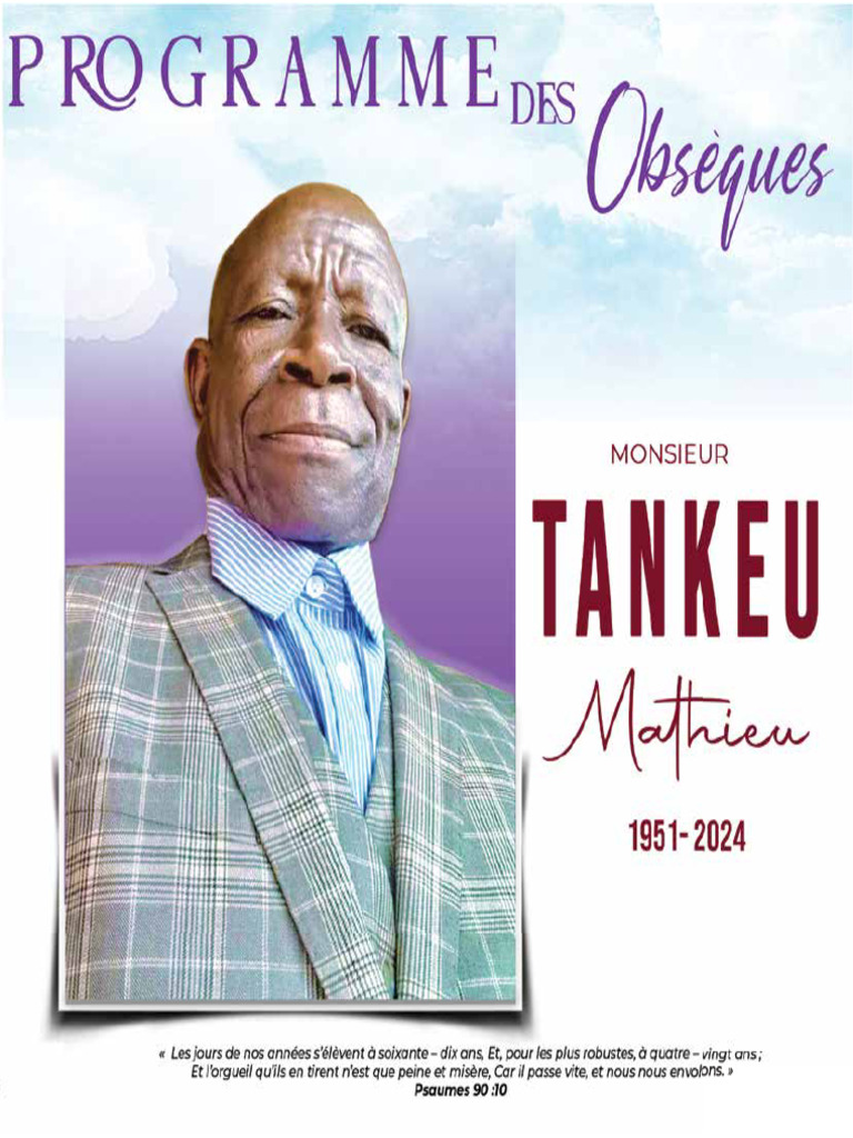 Programme Papa TANKEU Mathieu | PDF