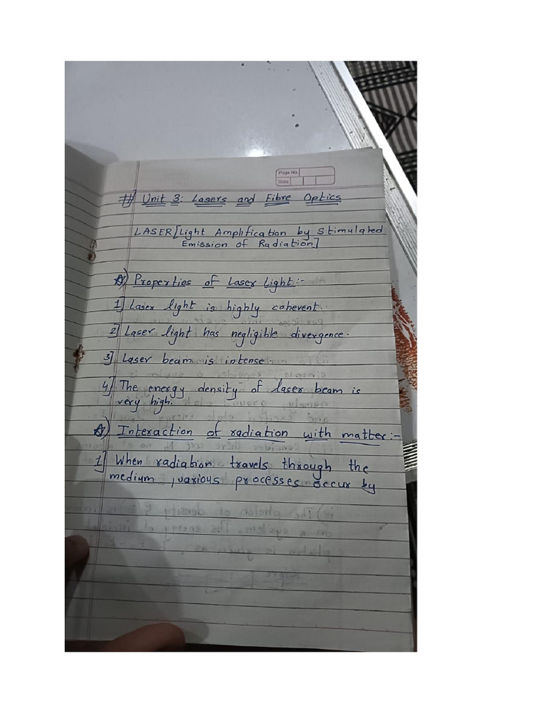 Unit 3 Lasers ans Fiber Optics | PDF