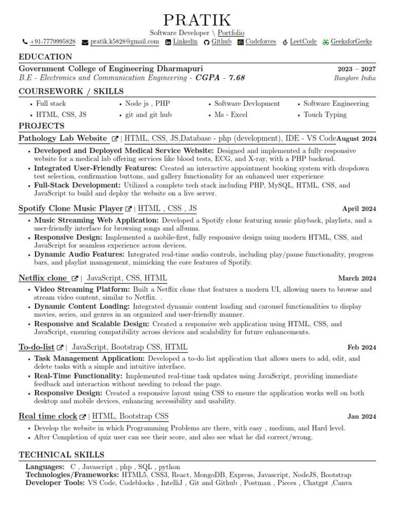 pratik-resume | PDF