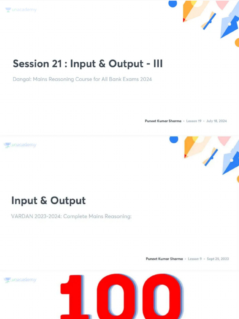 Session 21 Input Output - III No Anno 1727026710141 | PDF