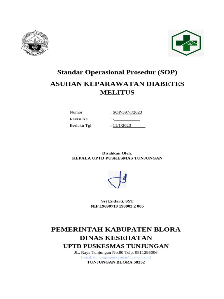 Sop Askep DM Edit 2023 | PDF