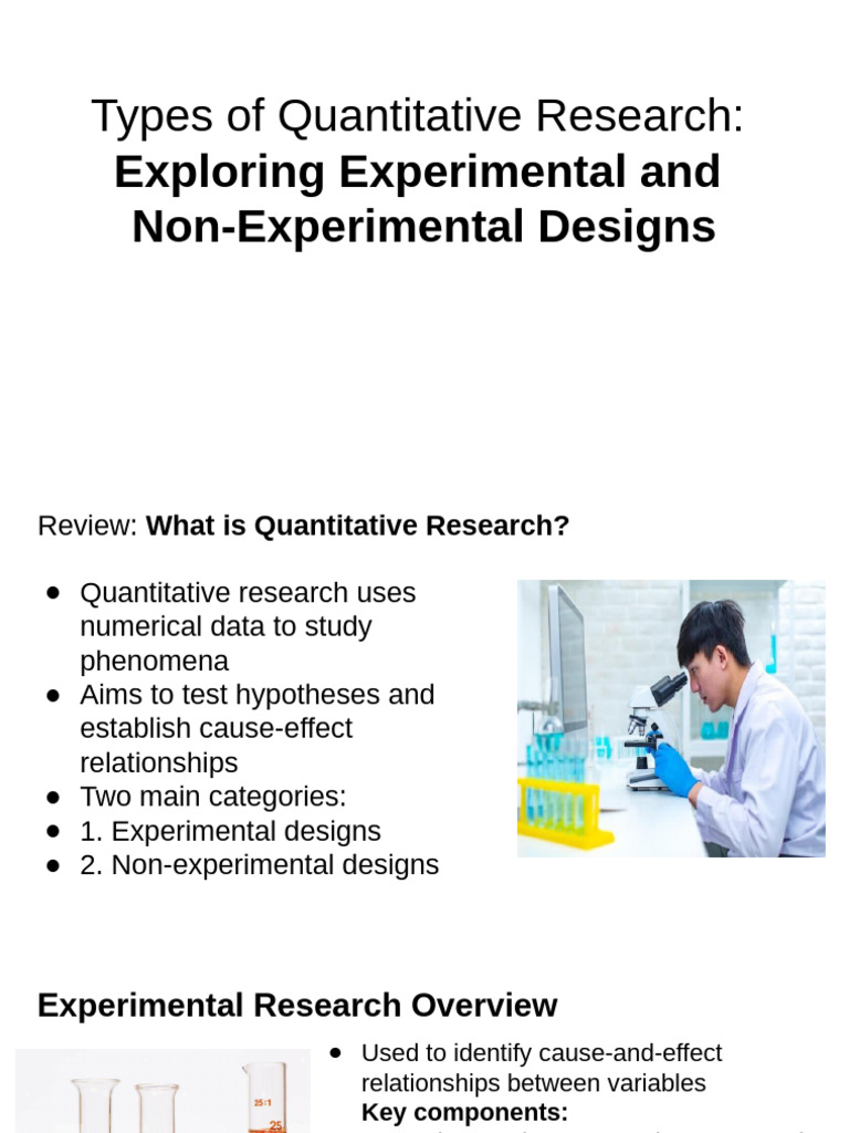 Quantitative Research Design | PDF