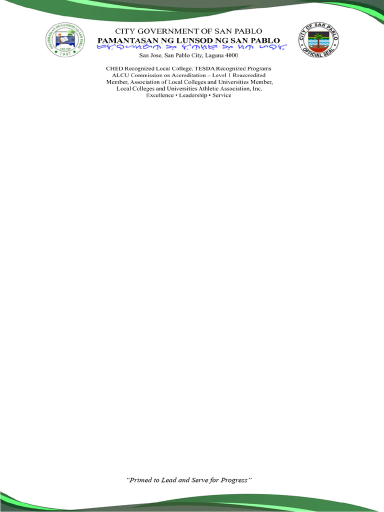 1 PLSP Official Letter Head | PDF