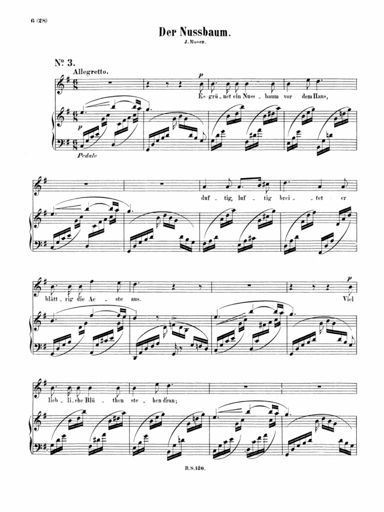 Schumann_Der Nussbaum | PDF