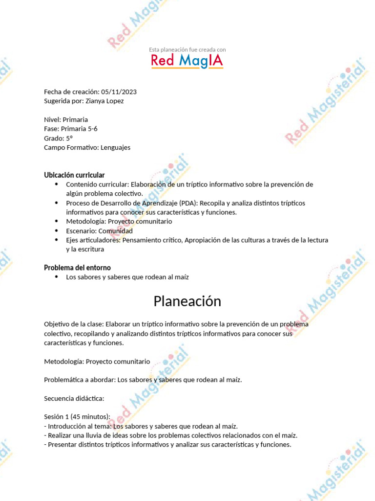Red MAgIA - Recopila y Analiza Distintos Trípticos Informativos para ...