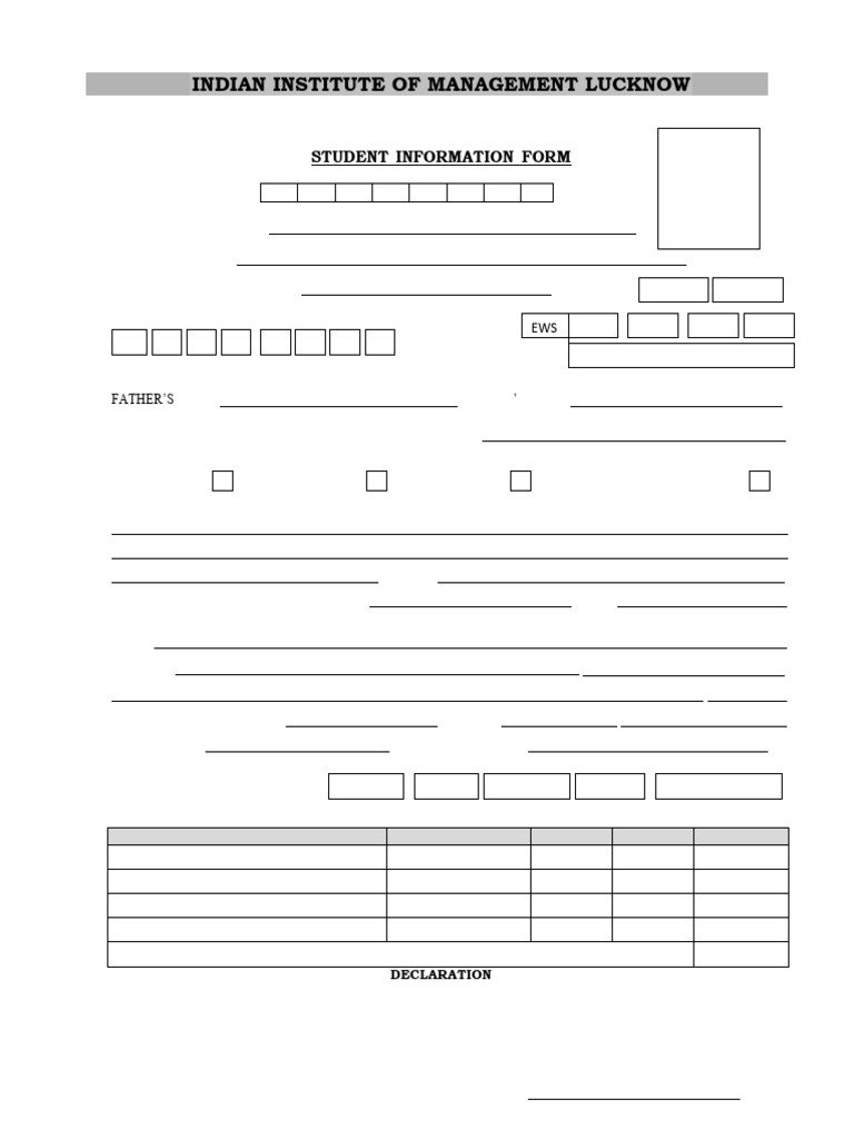 Student Information Form - PGP & PGP-ABM | PDF