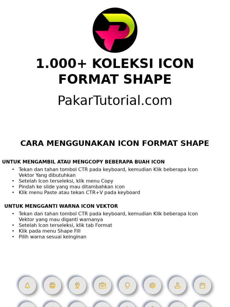 Bonus 4 - 2500 Icon Format Shapes | PDF