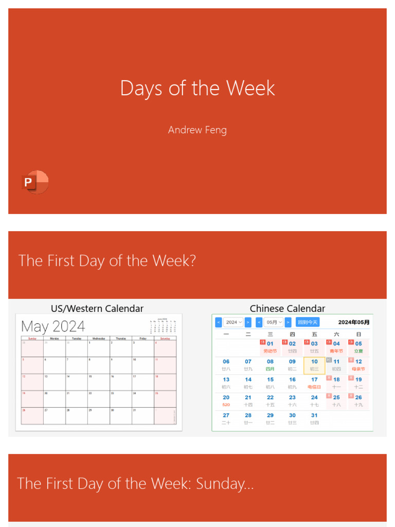 Days of the week | PDF