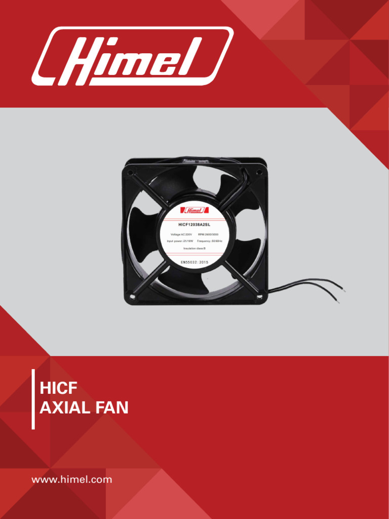 Hicf Axial Fan | PDF | Mains Electricity | Alternating Current