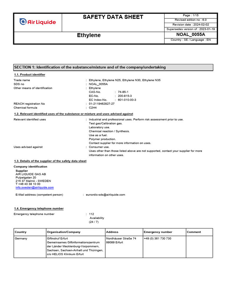 Ethylene SE ENG | PDF