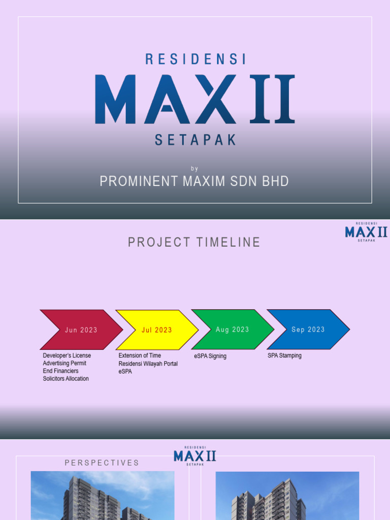 Residensi Max Ii Sales Kit | PDF