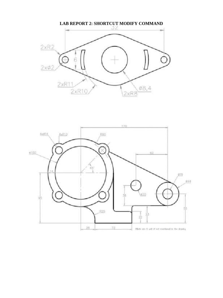 Autocad 2d - Activity 2 | PDF