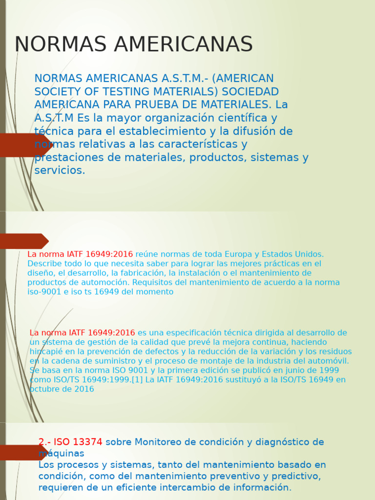 Normas Americanas | PDF