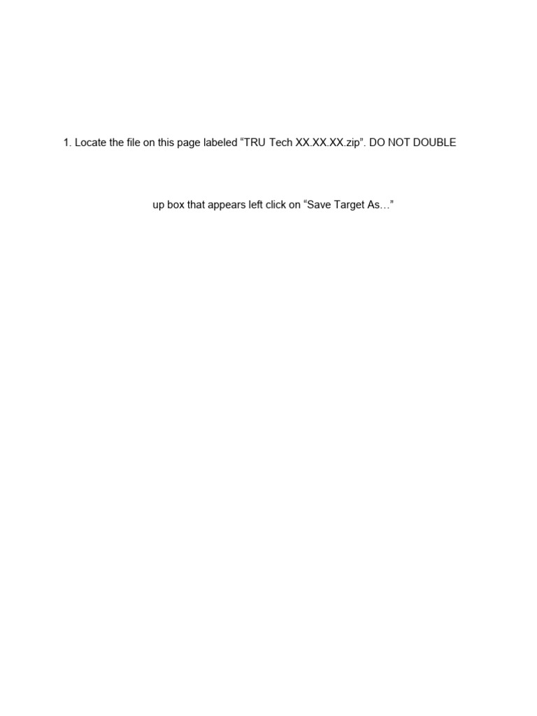 TRU Install Instructions | PDF TRU Install Instructions | PDF